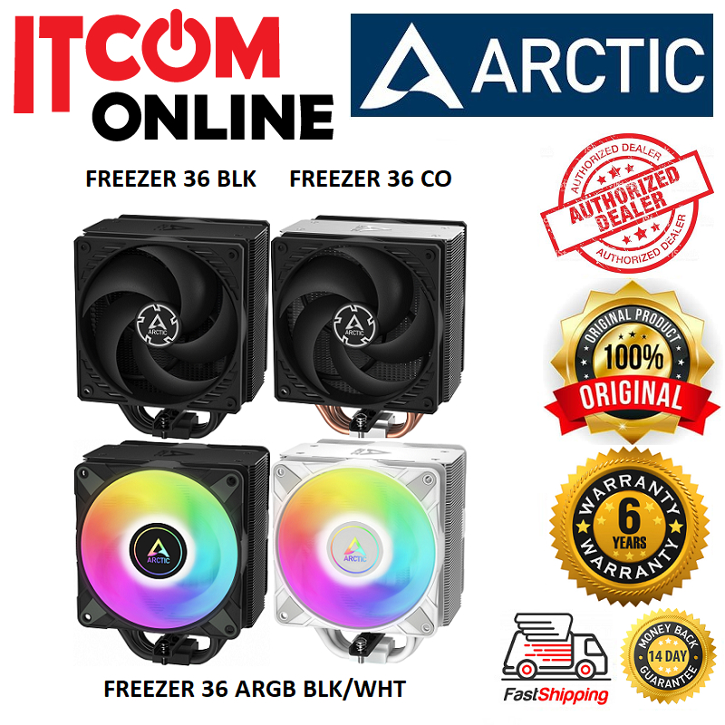 ARCTIC FREEZER 36 / FREEZER 36 CO / FREEZER 36 ARGB CPU COOLER BLK/WHT ...
