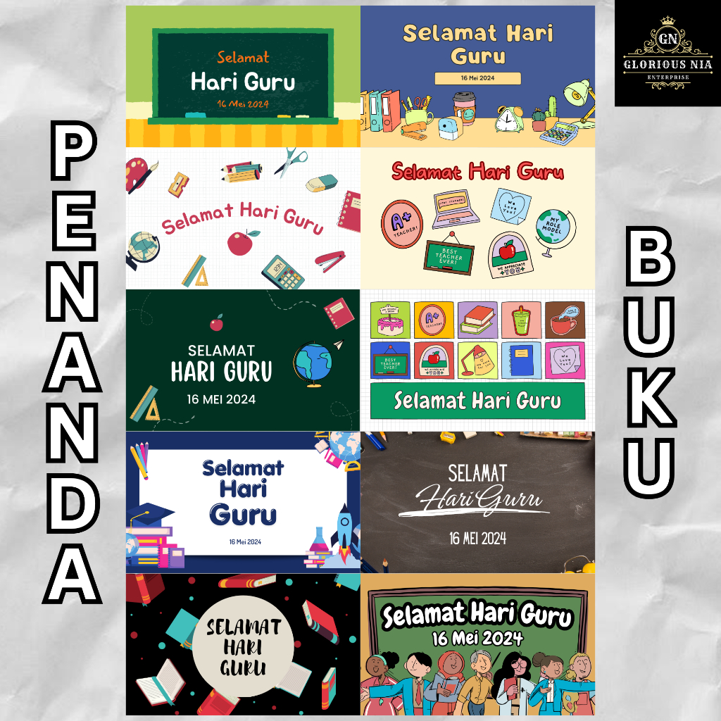 penanda buku bookmark hari guru teacher day untuk cikgu guru tenaga ...