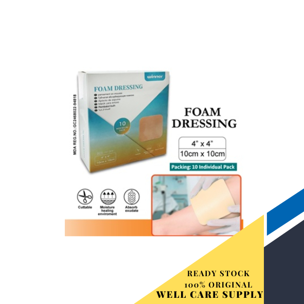 WINNER Foam Dressing [Without border] 10 PCS / Pack | Shopee Malaysia