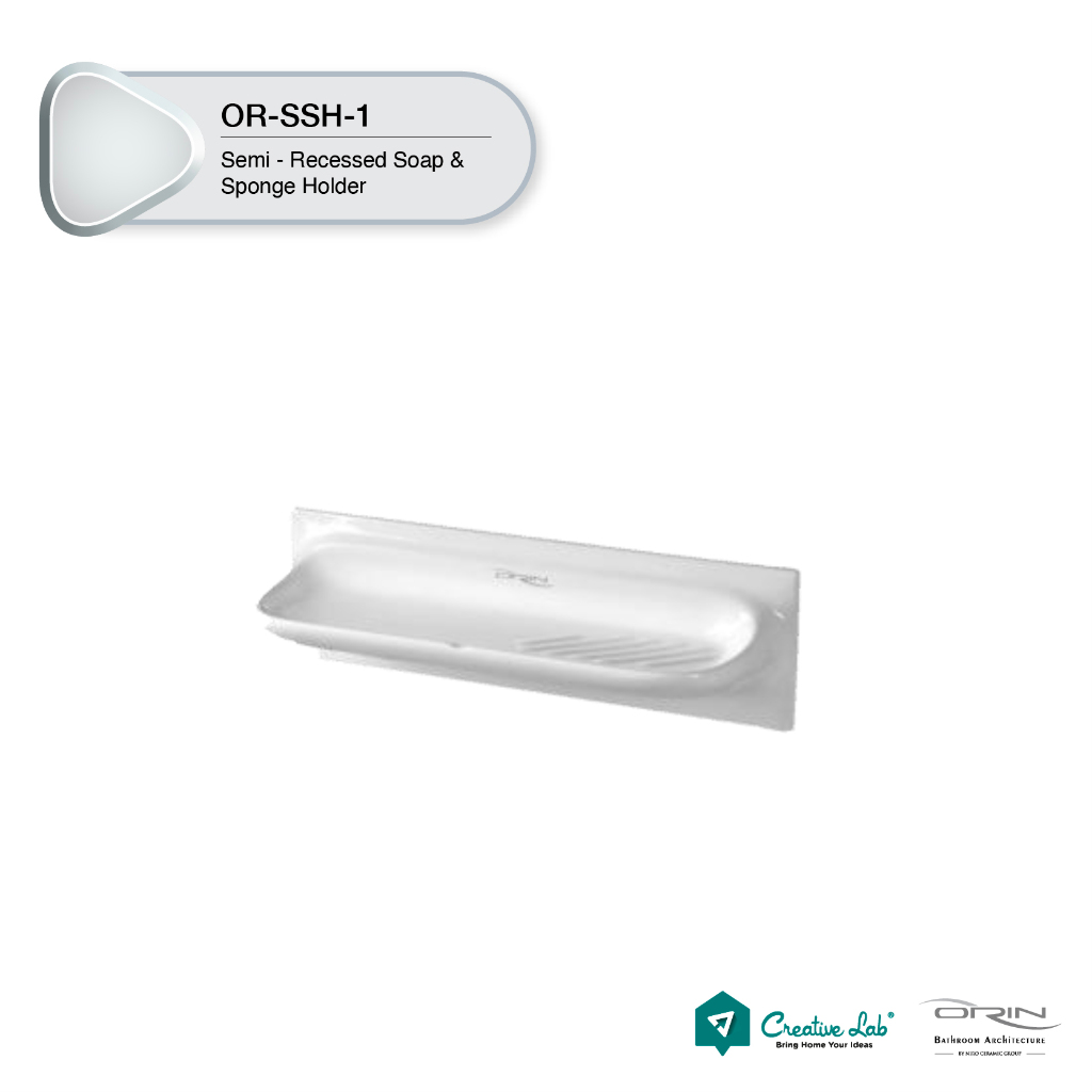 ORIN SSH1 SEMI-RECESSED SOAP & SPONGE HOLDER | Shopee Malaysia