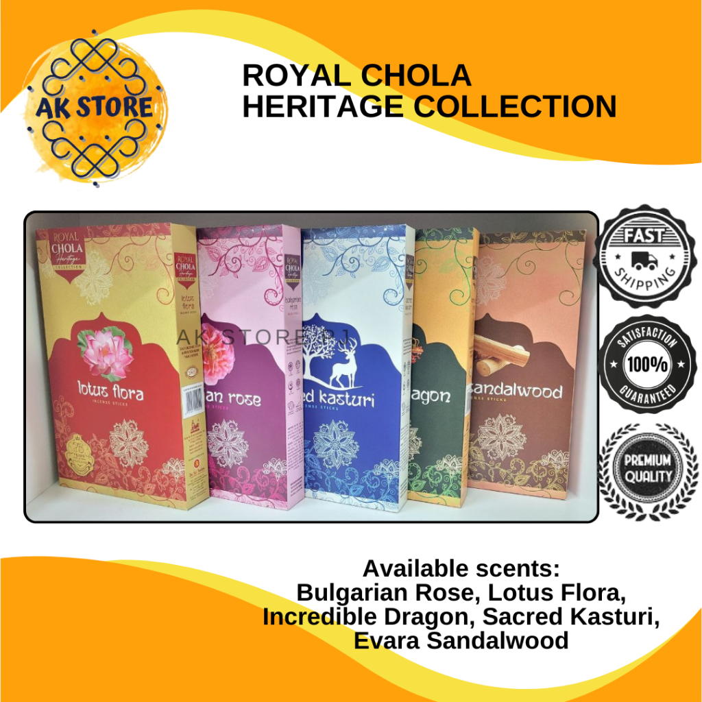 [NEW] Royal Chola Heritage Collection Incense - BulgarianRose ...