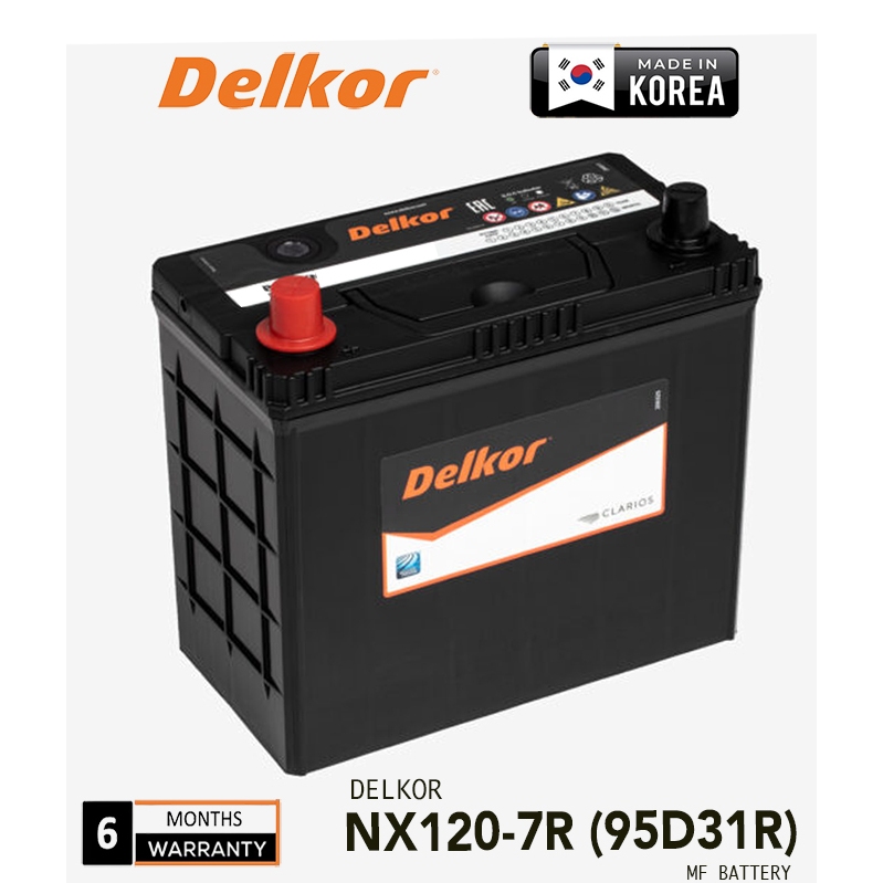Delkor/Voltex NX120-7R 95D31R Black Dynamic Mf Battery for FORD Ranger ...