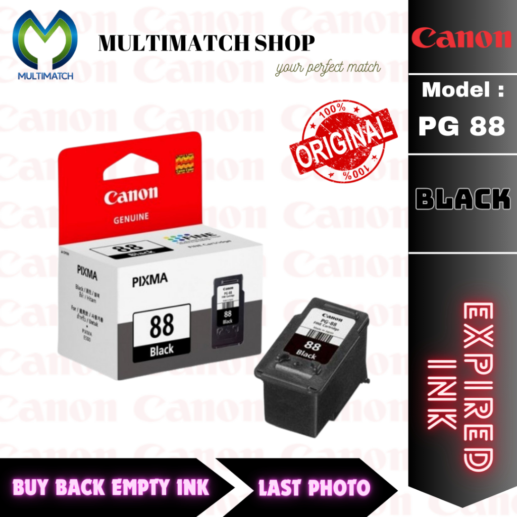 [TERMURAH] CANON PG88 & CL98 | Black or Color Original Ink Cartridge ...