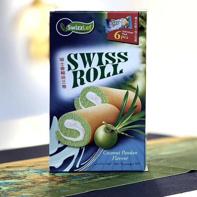 SWIZZLEF Coconut Pandan Swiss Roll (6pcs) | Shopee Malaysia