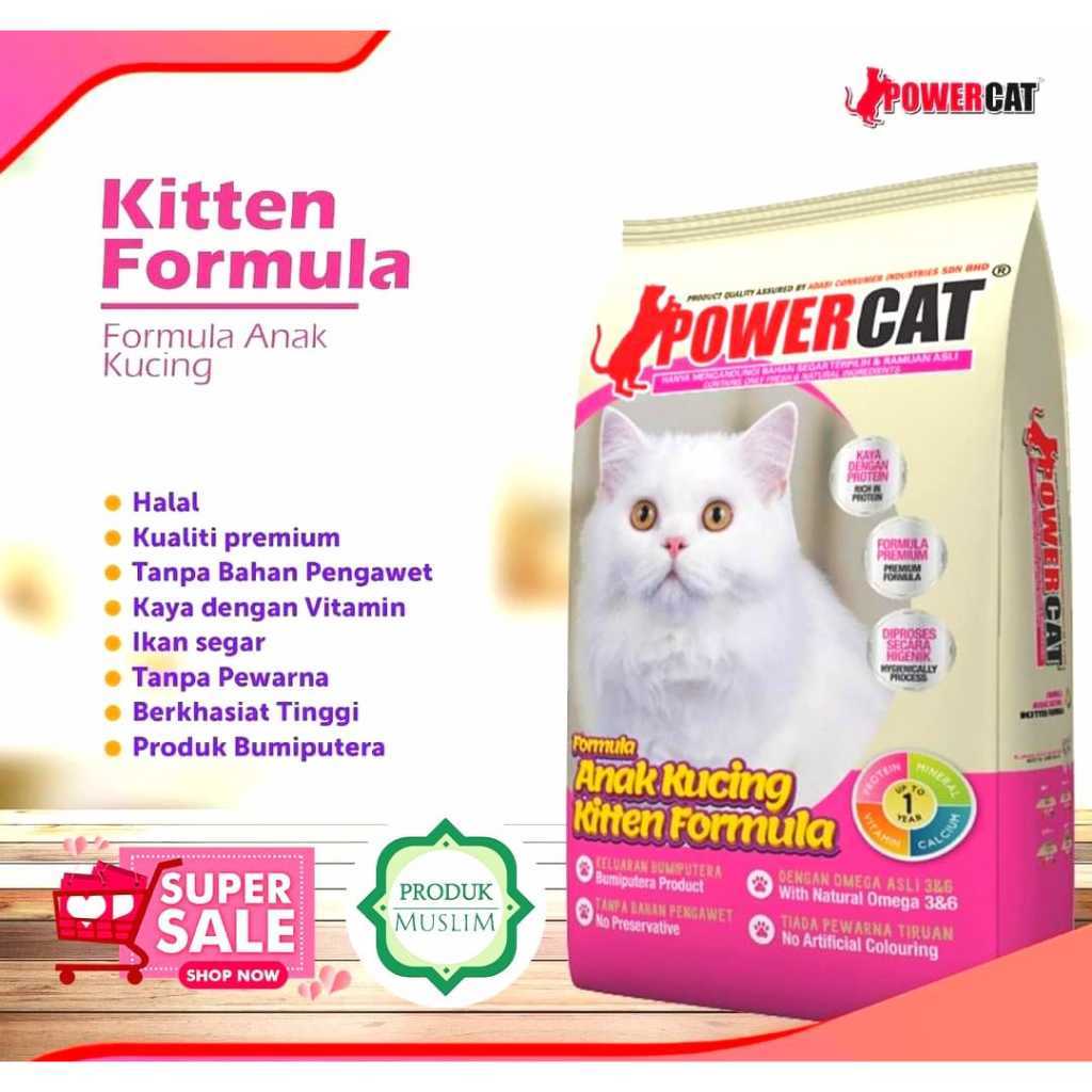 Powercat kitten formula / anak kucing 6.5kg | Shopee Malaysia