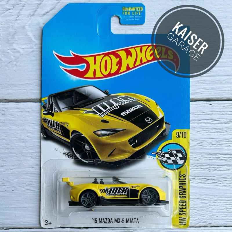 Hot Wheels : ‘15 Mazda MX-5 Miata Yellow VOLK Racing (US Card) | Shopee ...