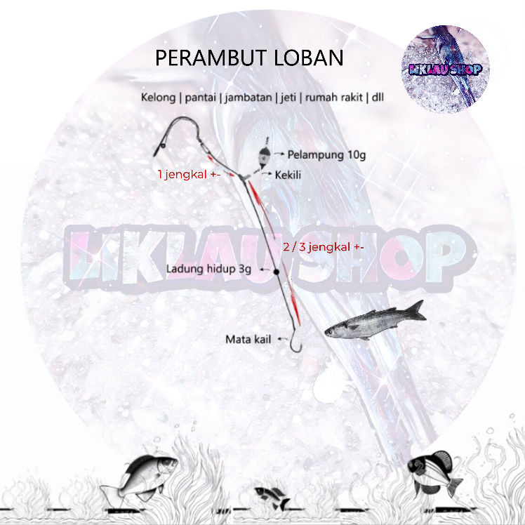 5 PCS PERAMBUT LOBAN, TAMOK, TODAK, BELANAK, KITANG, CENCARU DLL ...