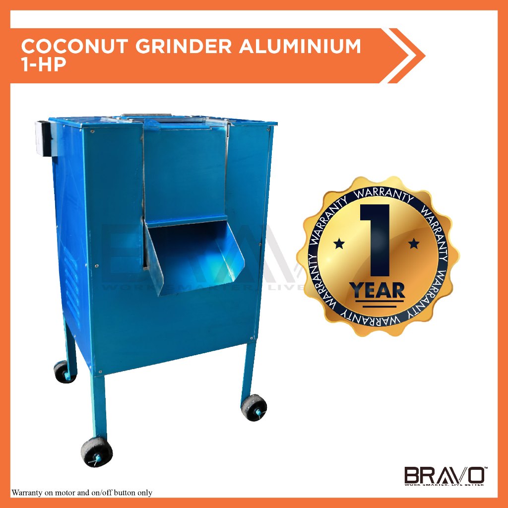 Coconut Grinder Aluminium - 1HP (Stainless Steel Roller) | Shopee Malaysia