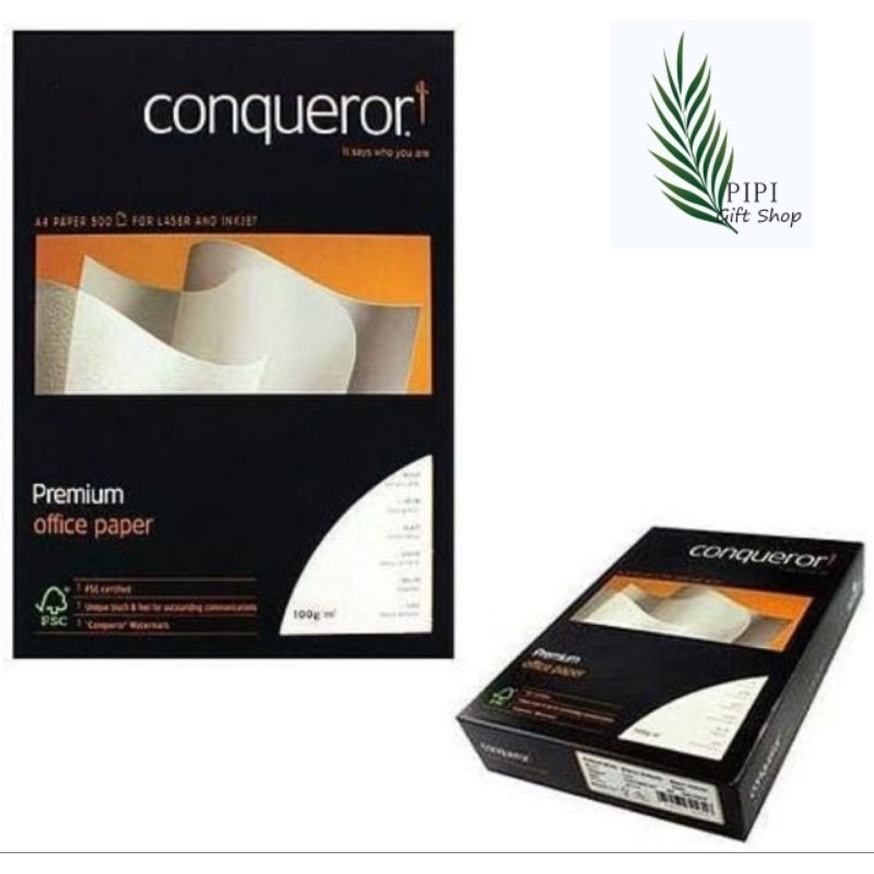 Conqueror Paper 100gsm / 500 pcs ( Brilliant White- Wove) | Shopee Malaysia