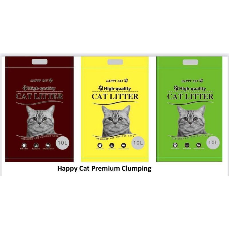 Happy cat litter 10 L pasir kucing murah | Shopee Malaysia