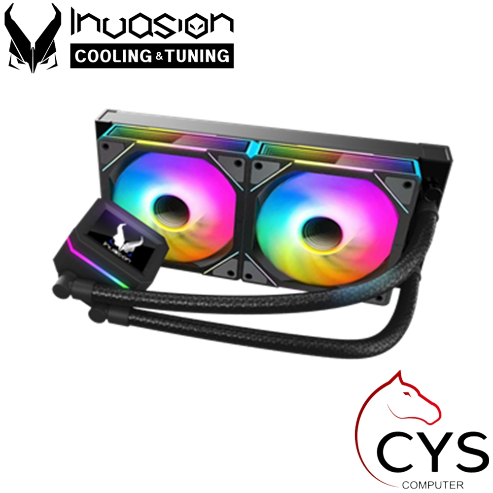 INVASION DY-240 LCD 240MM ARGB AIO CPU LIQUID COOLER | Shopee Malaysia
