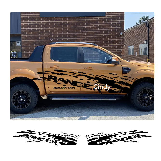 Ford Ranger Raptor Wildtrak side body sticker | Shopee Malaysia
