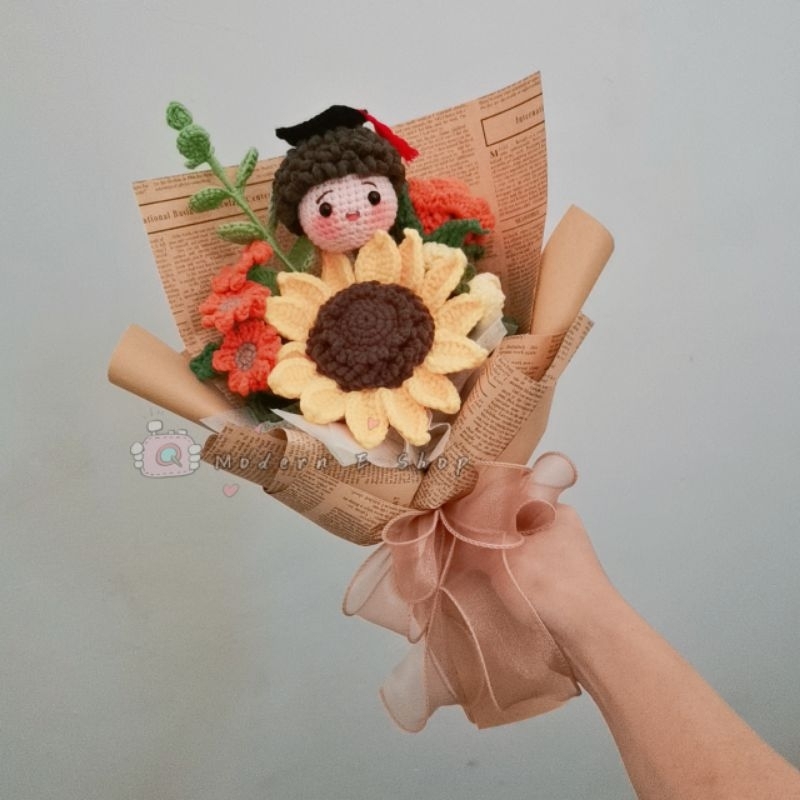 Crochet Flower Bouquet (Ready Stock) | Shopee Malaysia