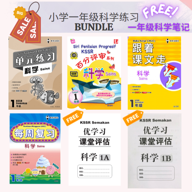 📚2025 [SOFT COPY/PDF] Primary School Standard 1 Science Printable ...