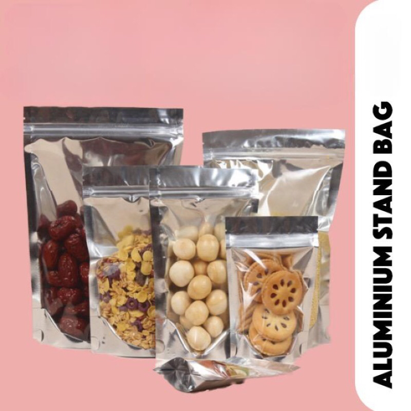 200PCS ZIPLOCK ALUMINIUM STAND POUCH | ALUMINIUM STAND BAG | SEMI ...
