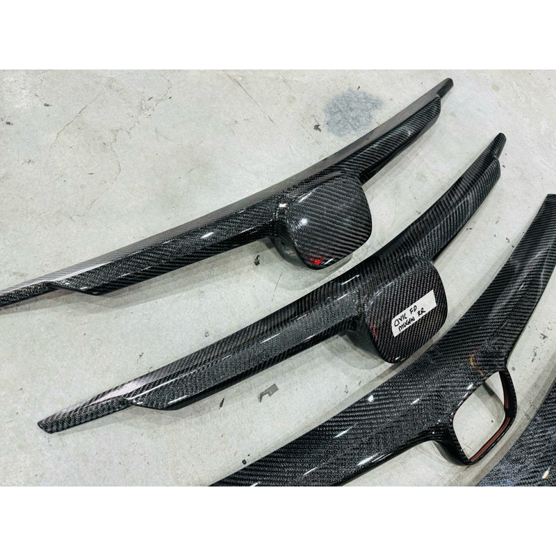 Honda civic FD FD2 FD2R 2006 - 2011 Carbon mugen RR type R front grill ...