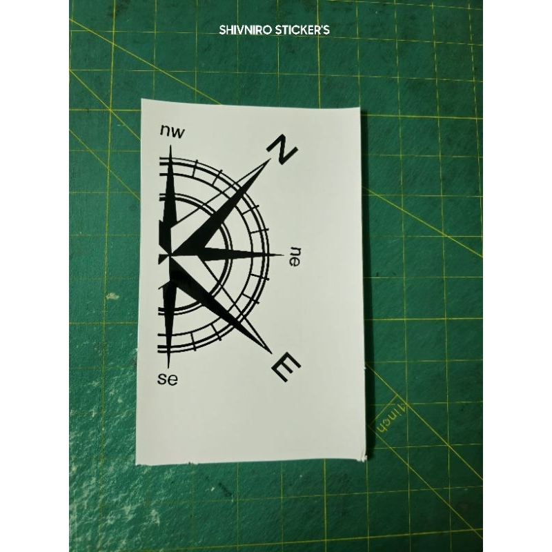 ADVENTURE STICKERS FOR BIKES AND CAR, HALF COMPASS DAKAR COMPASS ...