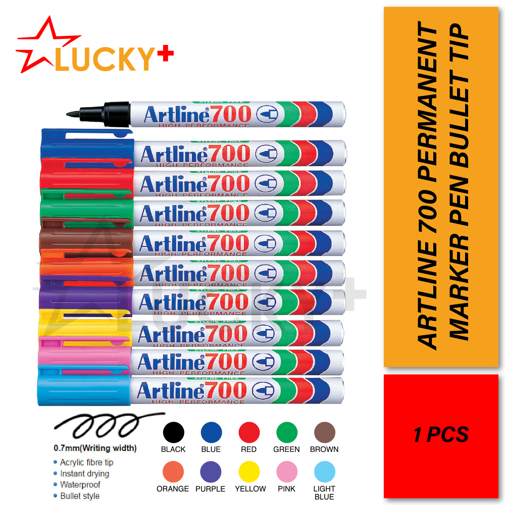 Artline 700 Permanent Marker Pen 0.7mm (1'pcs) | Shopee Malaysia