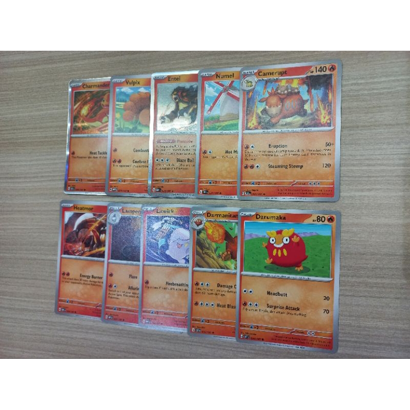 pokemon 2023 OBF 197/26,28,30,31,32,34,35,36,37,39 (10pcs) | Shopee ...