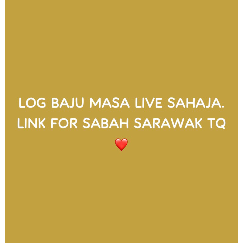SABAH SARAWAK LOG MASA LIVE | Shopee Malaysia