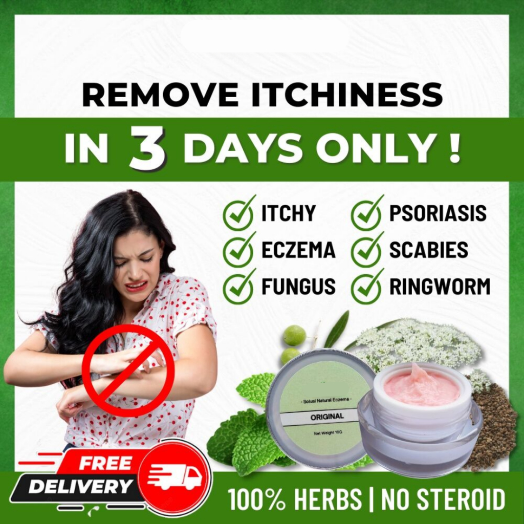 (10g) Eczema Cream Itchy Skin Ubat Gatal Kulit Psoriasis Allergy ...