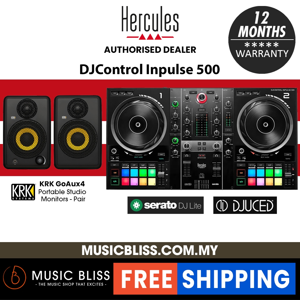 Hercules DJControl Inpulse 500 | All-In-One DJ controller with ...