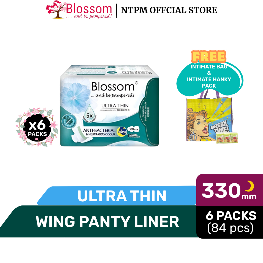 Blossom Night Ultra Thin Wing SF (330mm x 14pcs) x 6 Pack - FREE ...