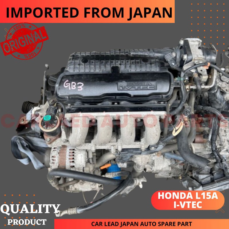 🇯🇵ORIGINAL HONDA JAZZ L15A I-VTEC ENGINE KOSONG GB3/GE6/GE8/CITY TMO ...