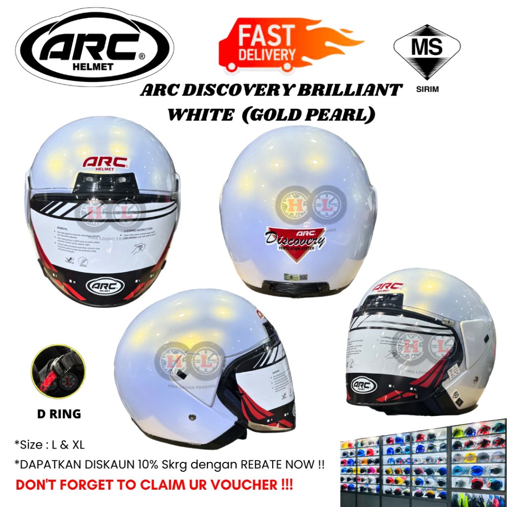 ARC DISCOVERY HELMET ARC FIBERGLASS ORIGINAL ( HELMET ARC DISCOVERY ...