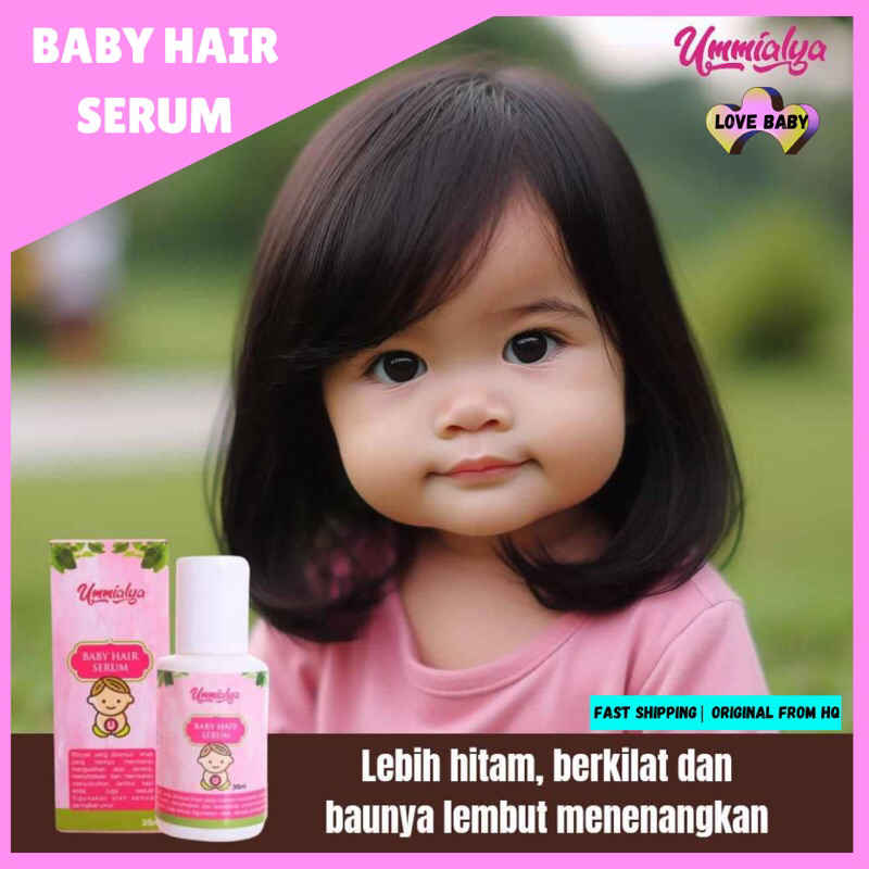 BABY HAIR SERUM UMMIALYA |Pelebat Rambut Bayi |Baby hair oil | Shopee ...