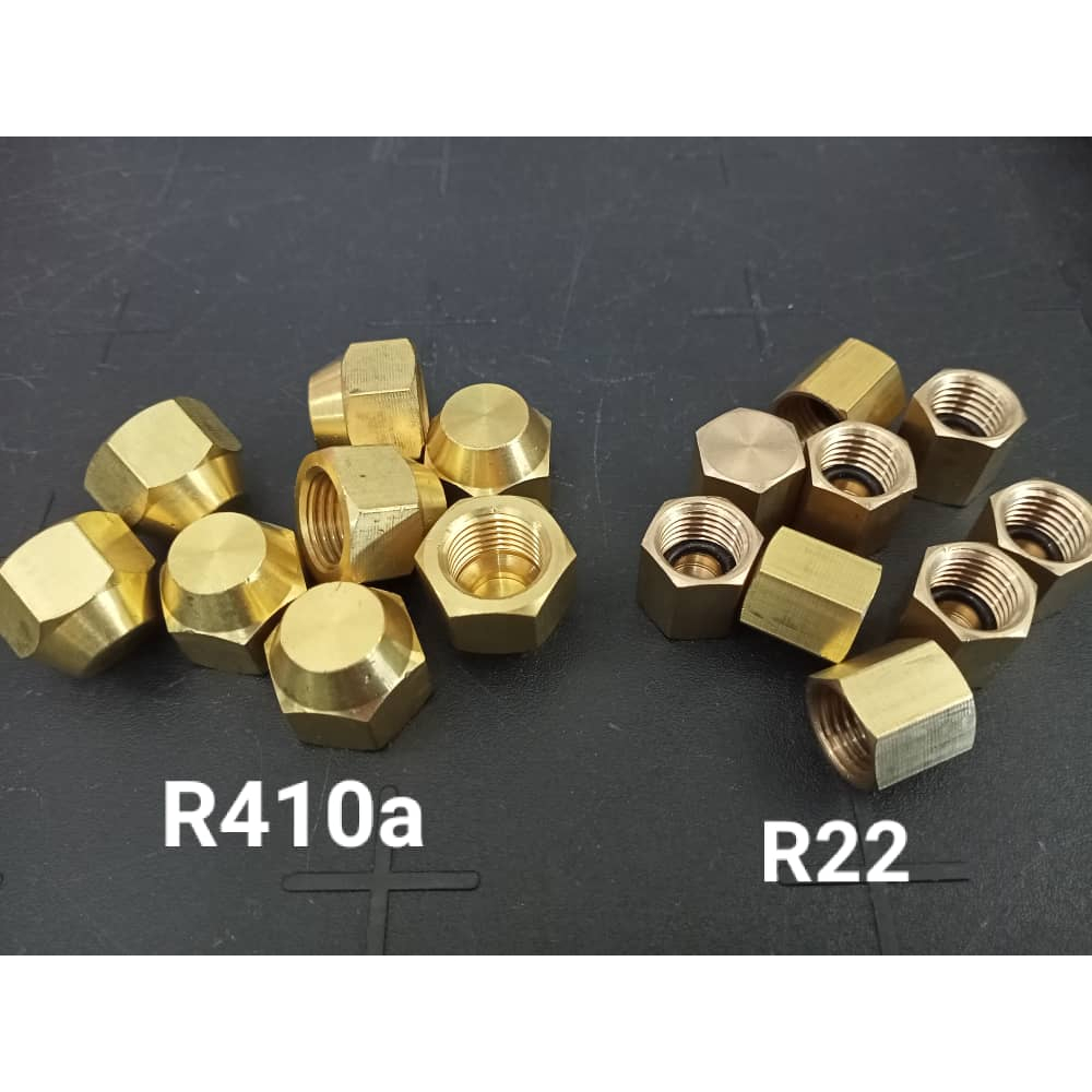 End Cap Copper/ Airconditioning / Flare Valve / R410a / R32 / R22 ...