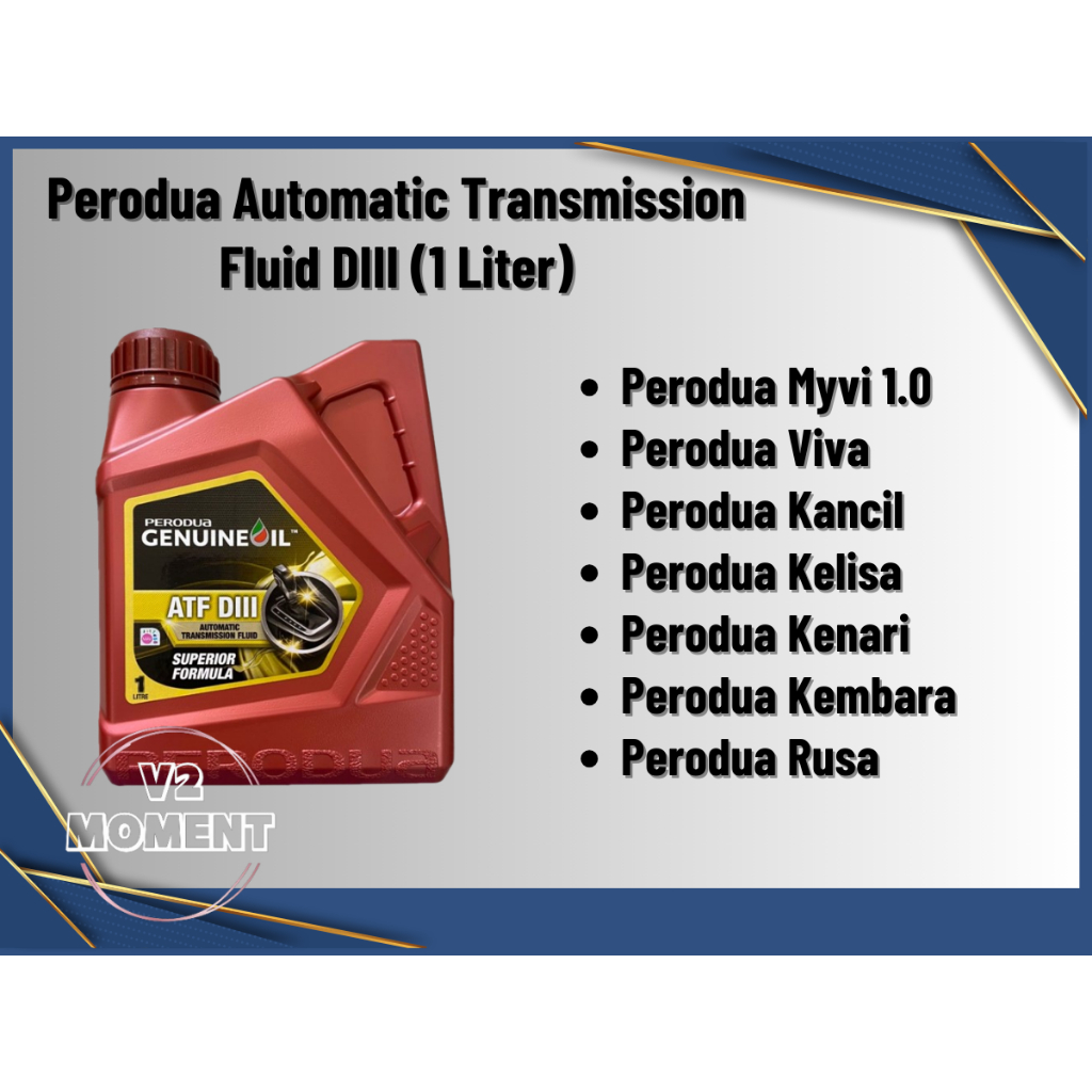 Perodua ATF D III Gear Oil (Green) 1L | Shopee Malaysia