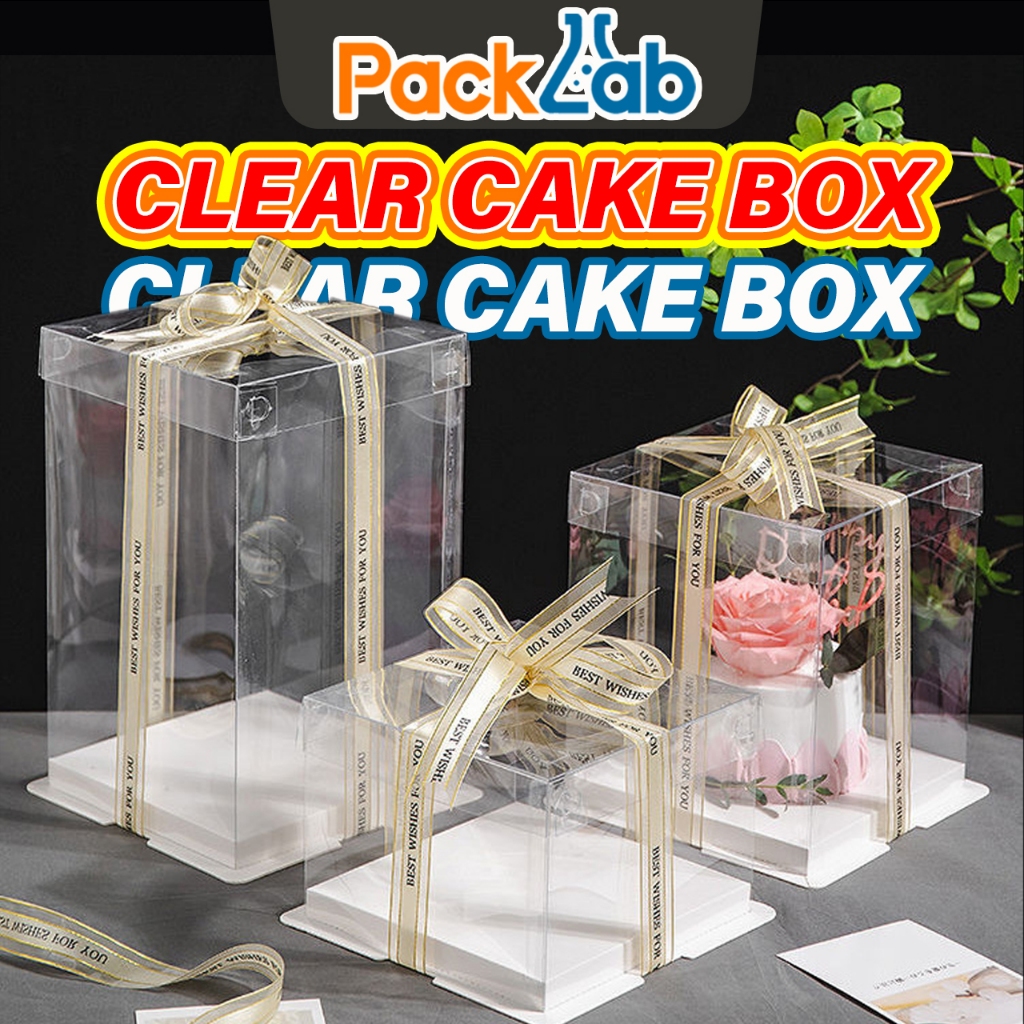 Kotak Kek Cake Box Kotak Hadiah Gift Box Transparent Surprise 蛋糕盒 礼物盒 ...