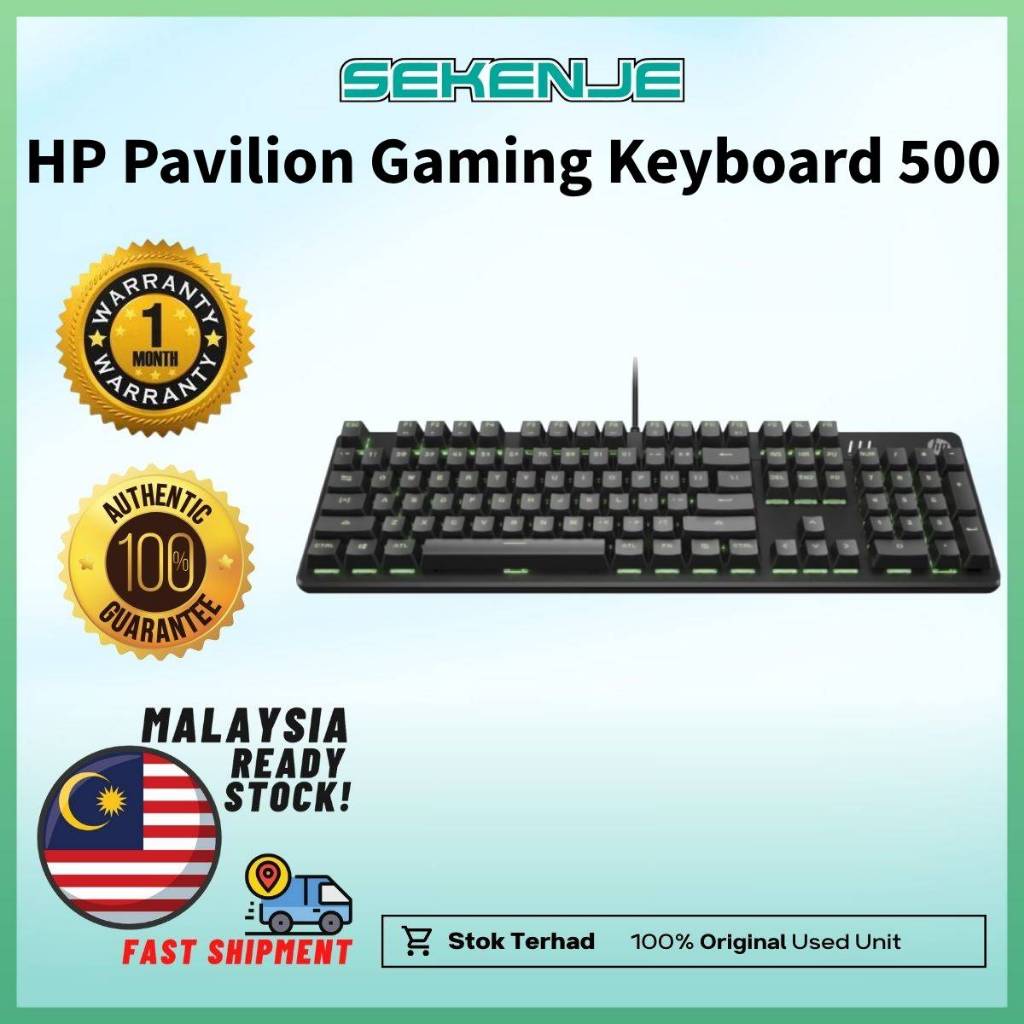 HP Pavilion Gaming Keyboard 500 100% Original U S E D Unit | Shopee ...