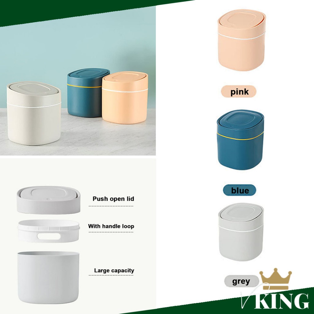 MINI DESK BIN TRASH CAN DESKTOP BIN CAR SMALL WASTE BIN BASKET MINI ...