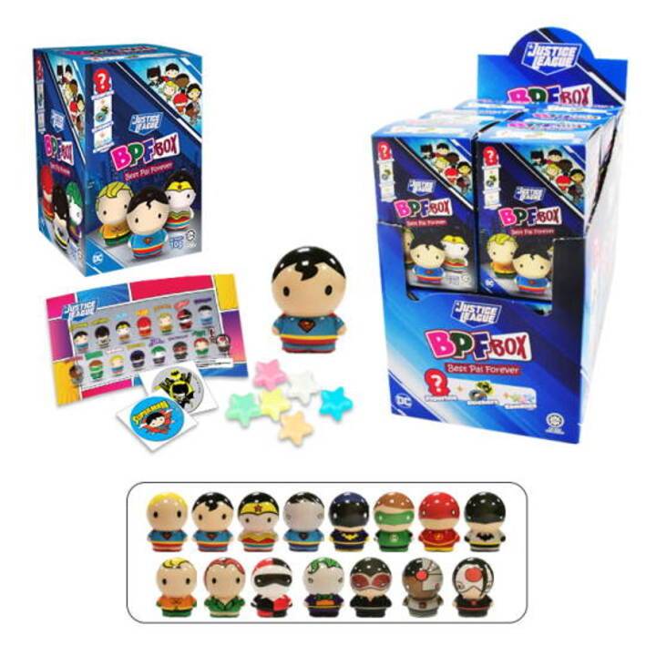 12 Pcs YLF Toy’s Castle BPF Box - Justice League Figure with Candies ...