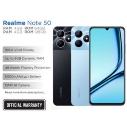 Realme Note 50 (4+64GB/128GB) | 90Hz Vivid Display | 7.99mm Ultra Slim ...