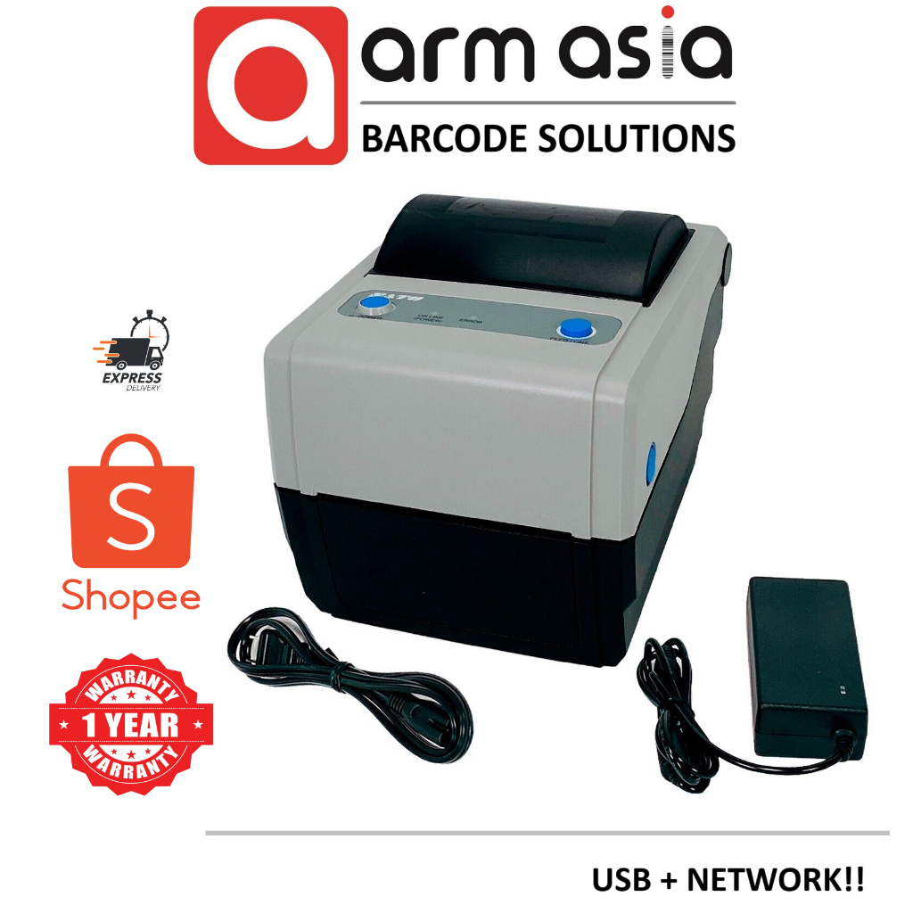 SATO CG408TT Barcode Label Printer (FOC LABEL + RIBBON + REMOTE ...