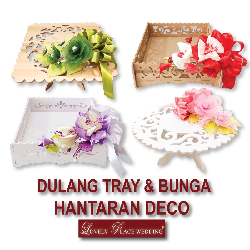 PROMOTION - DULANG HANTARAN DECO SET ( TRAY + BUNGA DULANG ...