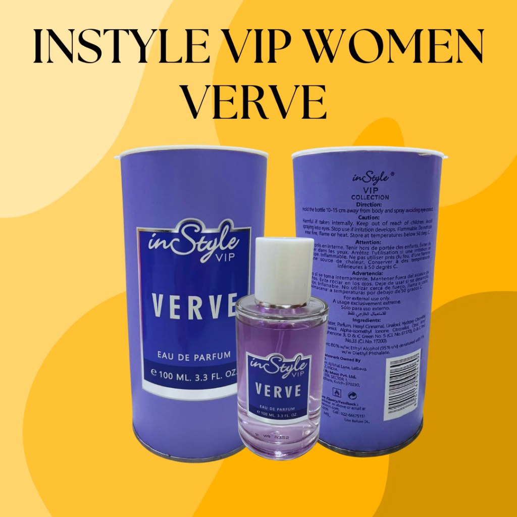 INSTYLE VIP VERVE FOR WOMEN EDP 100ML PERFUME | Shopee Malaysia