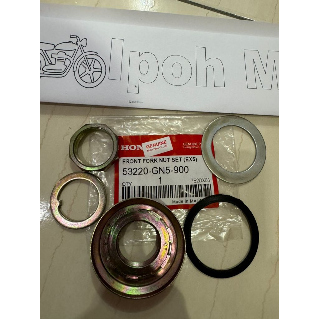 HONDA EX5 EX5DREAM DREAM HP HI POWER STEERING STAND NUT COMP / HANDLE ...