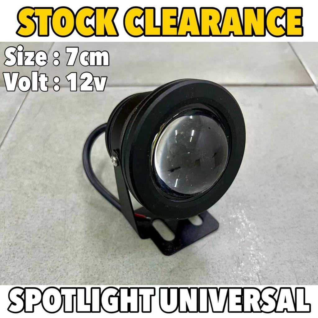 3Inch 12v Spotlight With Stand Bracket Spot Light Universal Car Kereta ...