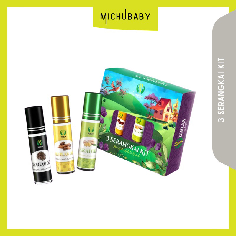 3 Serangkai Kit (Wagas Oil, Arai Oil, Ikhlas Oil) | Shopee Malaysia