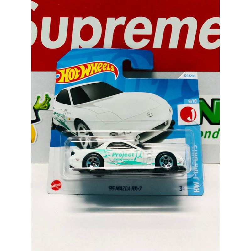 Hot wheels Mainline 2024 Nissan Skyline R33 Godzilla Mazda Rx-7 case J ...