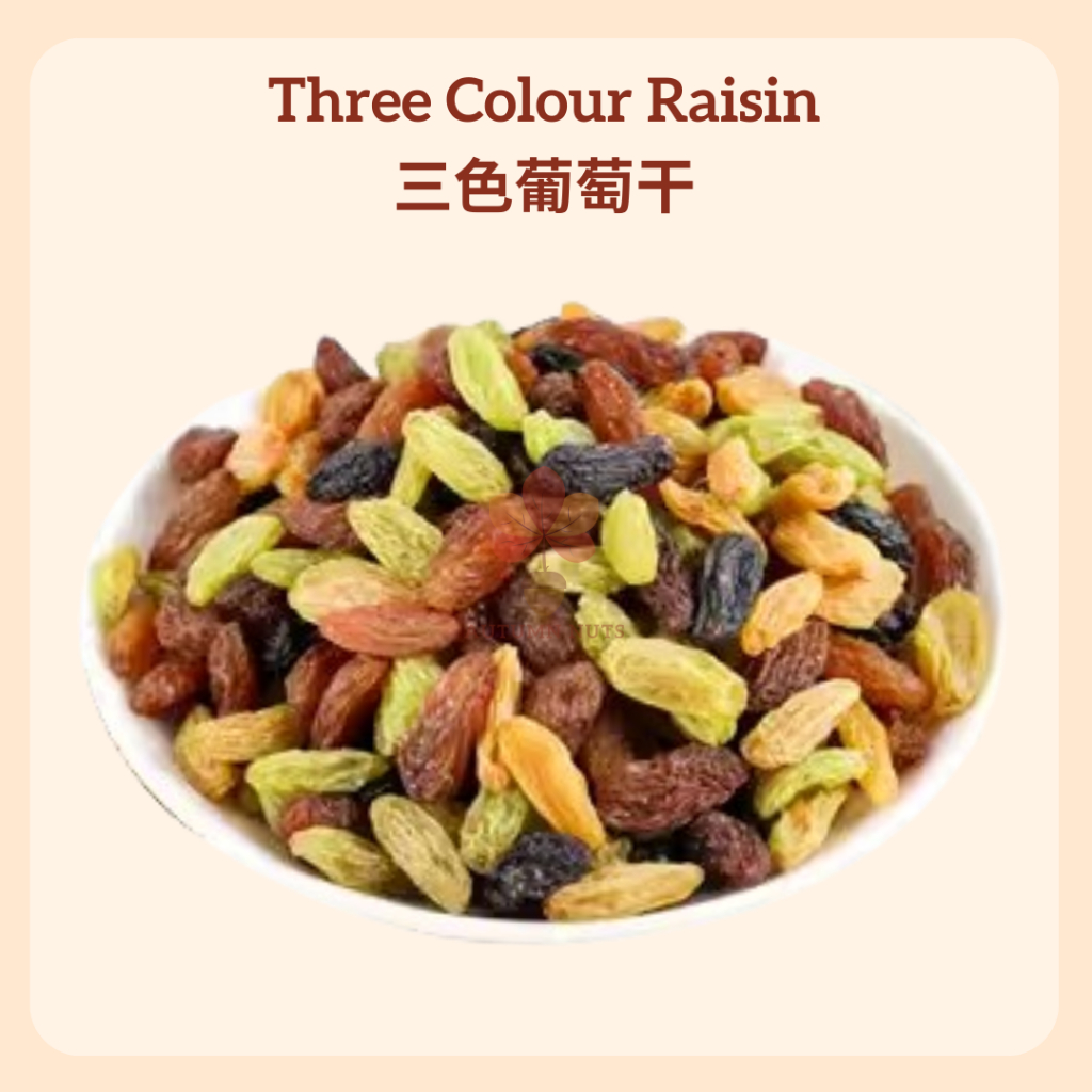 Raisin Mix 3 Colour (Green/Black/Red) 三色葡萄干 Kismis 3 Warna Nuts Healthy ...