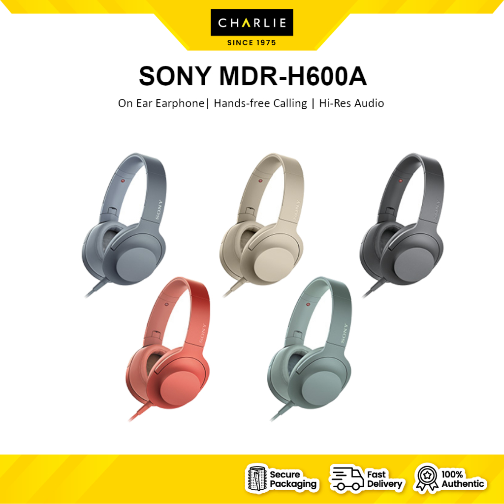 SONY MDR-H600A H.EAR ON 2 HEADPHONES | ORIGINAL SONY MALAYSIA | Shopee ...