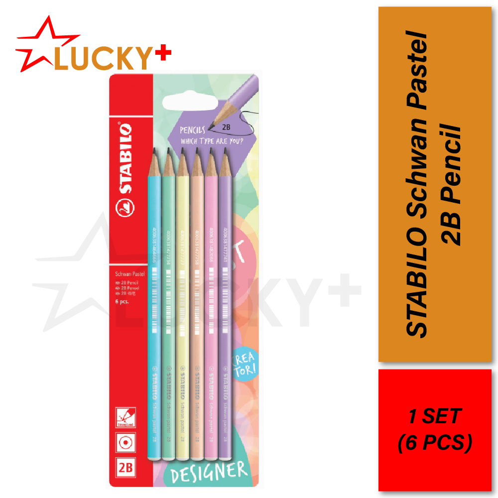 Stabilo Schwan Pastel 2B Pencil (1set / 6pcs) / Pensel 2B | Shopee Malaysia