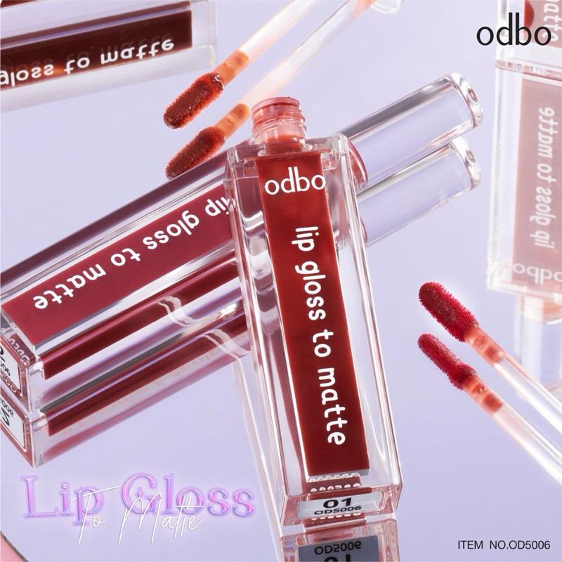 ODBO LIP GLOSS TO MATTE | Shopee Malaysia