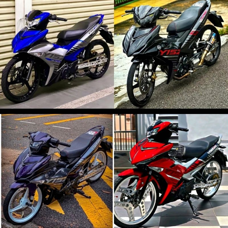 Y15 ZR V1 V2 COVER SET OREN BATMAN MERAH BIRU PURPLE PURBA HLD + FREE ...