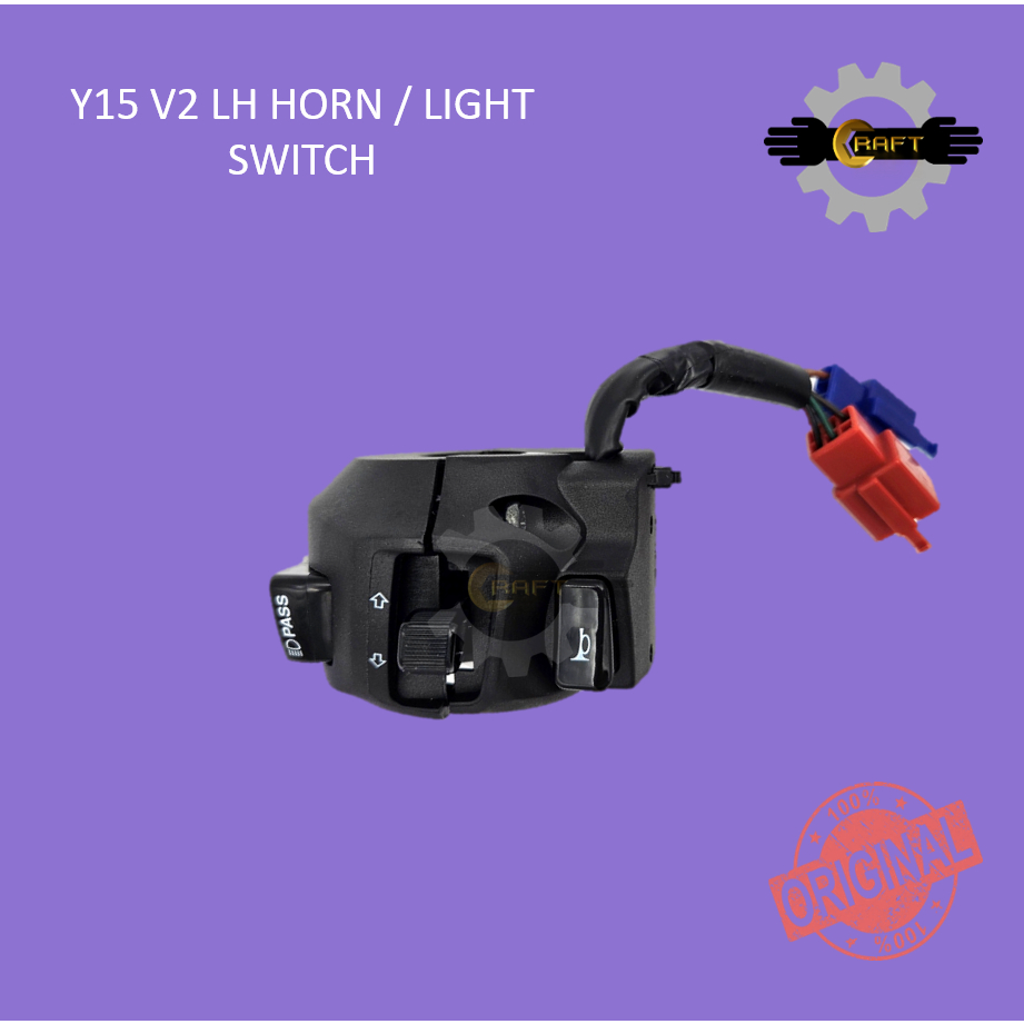 YAMAHA Y15 Y15ZR Y15Z V2 LEFT KIRI HANDLE SWITCH LIGHT / HORN 2PV-H3973 ...